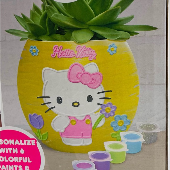 Sanrio | Art | Hello Kitty Planter Paint Your Own 4 | Poshmark